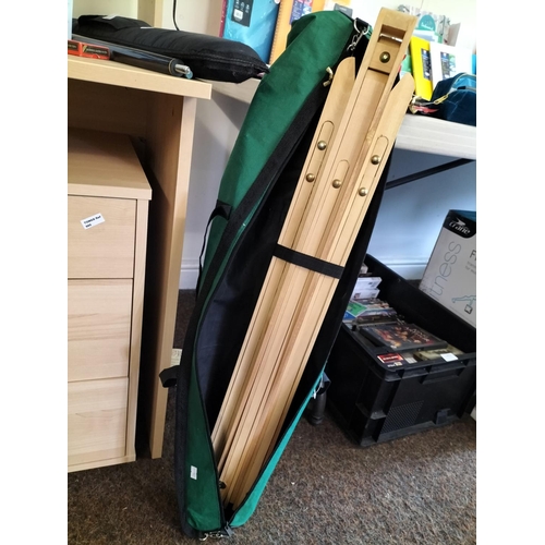 Crimson and Blake Portable Wooden Easel, has easy height adjustment and ...