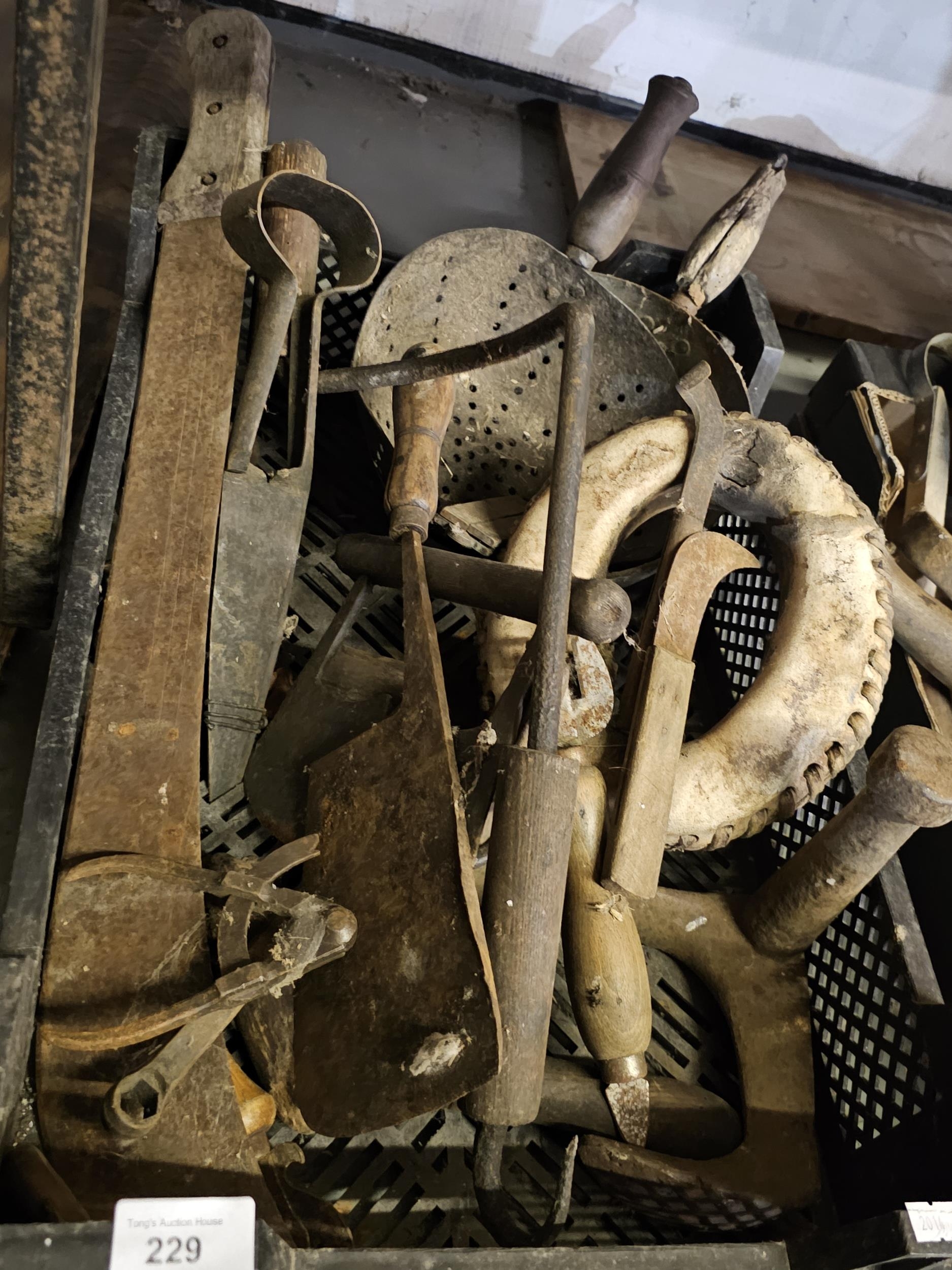 Large collection of victorian blacksmith and other hand tools amazing ...