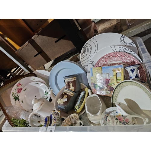 Large eclectic ceramic joblot including decorative plates, jugs ...