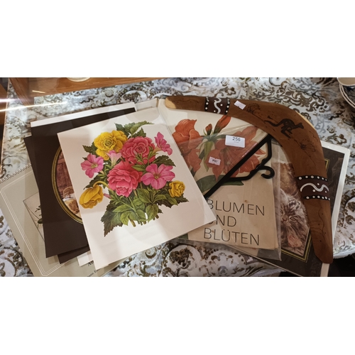 A VINTAGE AUSTRALIAN BOOMERANG from the Mudie Dudie tribe together with ...