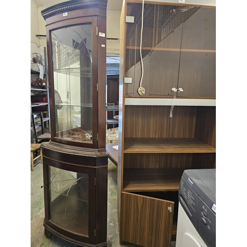 Mid century corner display unit