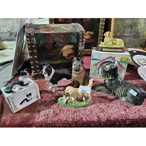 Collection of dog figurines by Regency Fine Arts and Leonardo plus ...