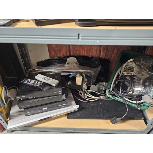 Collection of electronics and accessories. Several Manhattan brand set ...