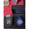 Beautiful 2 watches with box. A Pilgrim navy blue watch and a BM Bling ...