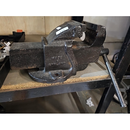 Mechanics bench vice, made in England