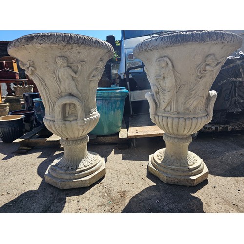 Henri studio collection designer large stone Urns planter designer ...