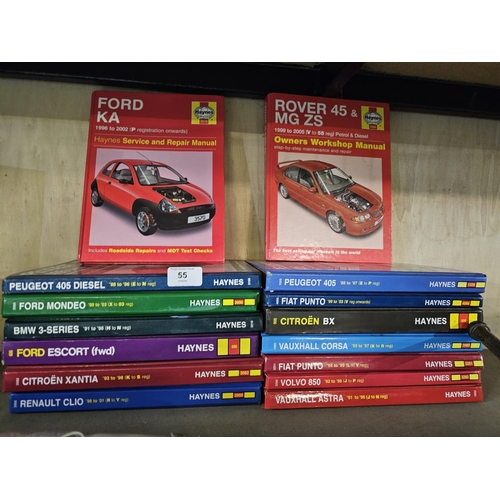 JOB LOT OF HAYNES CAR MANUALS