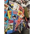 Large Lot of Vintage Annuals to include Dennis the Menace , Whizzer and ...