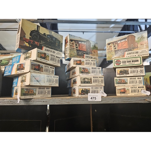 Fifteen Boxed Vintage Airfix Kits to include Cattle Wagon, Brake Van ...
