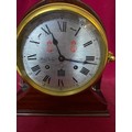 Ships clock made by Sewills, Maker to the Admiralty. Stands 24cms in ...