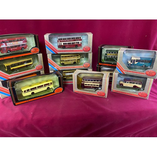 Collection of 12 x Exclusive First Editions buses 1:76 boxed