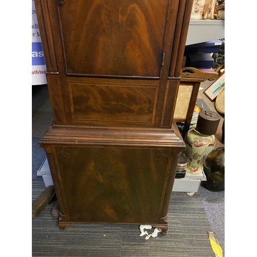Jos. A Bates Huddersfield Grandfather Clock with weights and pendulum