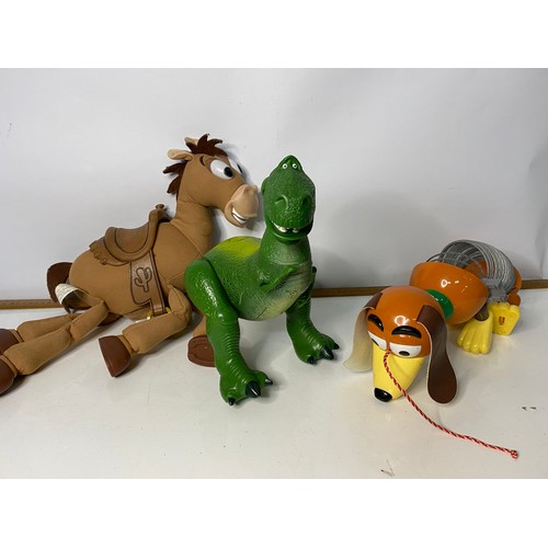 Selection of Toy Story character toys including Woody, Jessie, Bullseye ...