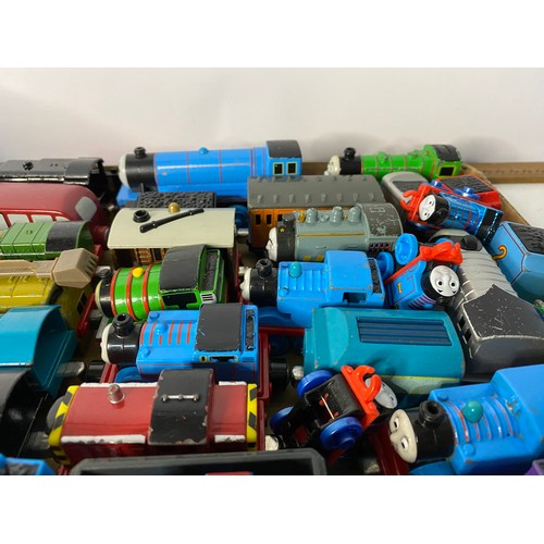 Selection of Thomas the tank Engine models.