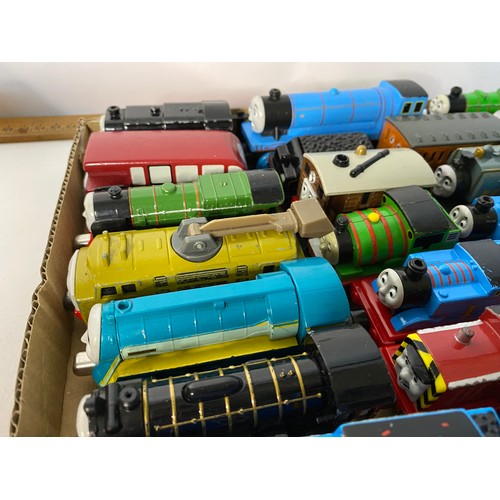 Selection of Thomas the tank Engine models.