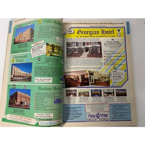 1989 Blackpool Tourism Promo Catalogue and Les Dawson's Secret Notebook.