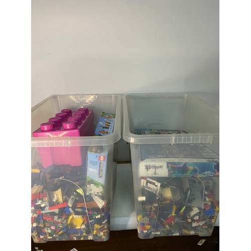 2 x large crates of mixed Lego. Crates are 59cms across and 45cms deep