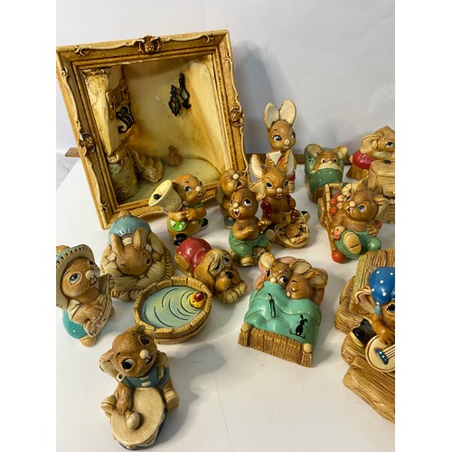 Collection of Pendelfin figures