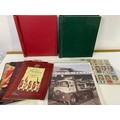 2 x large Great Britain Windsor stamp albums with 50 x football series ...