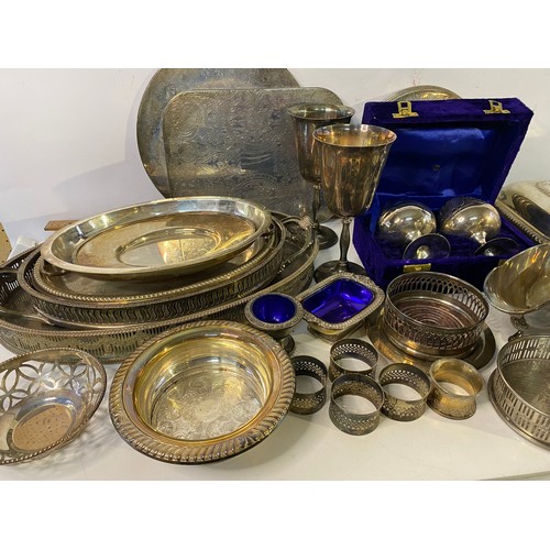 Selection of silver plated table ware