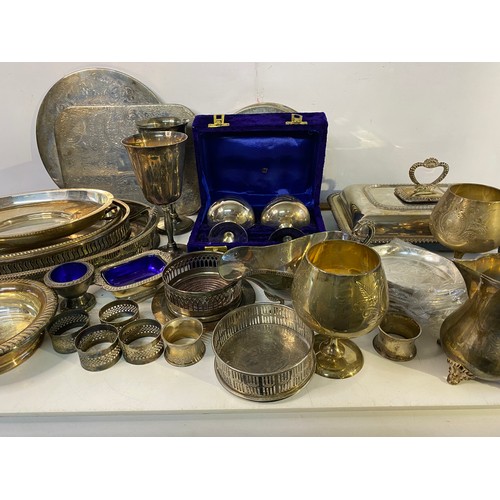Selection of silver plated table ware