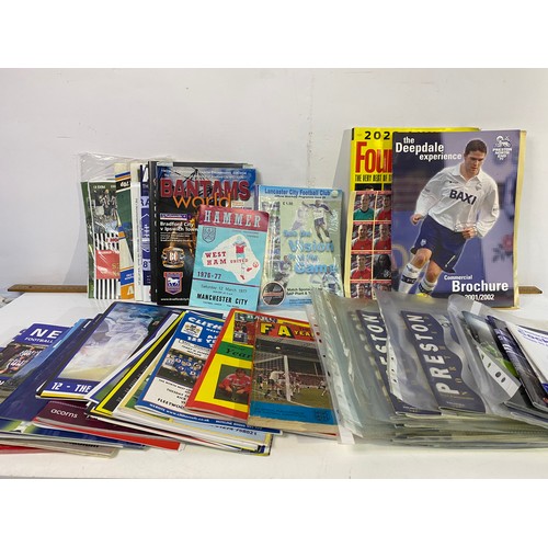 Collection of vintage football programmes, year books and autographs.