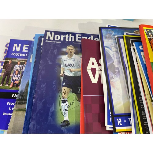 Collection of vintage football programmes, year books and autographs.