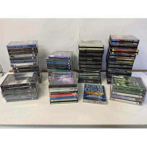 Selection of audio books on cd and cassette