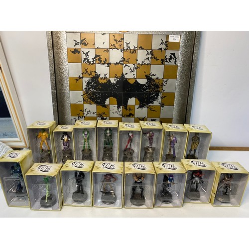Eaglemoss D.C. comics chess set to include board, pieces and magazines.
