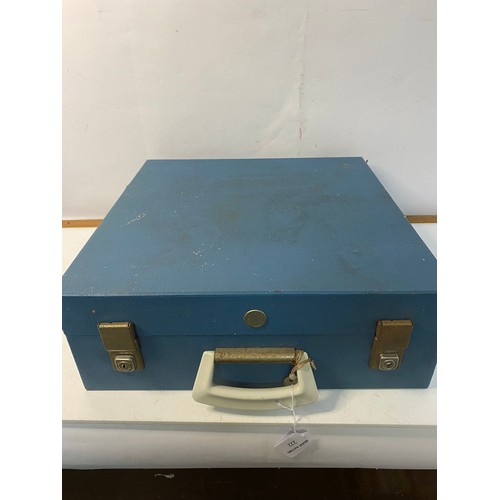 Vintage Brexton picnic hamper with some contents