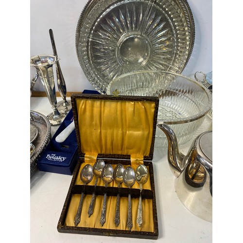 Large selection of clean silver plate