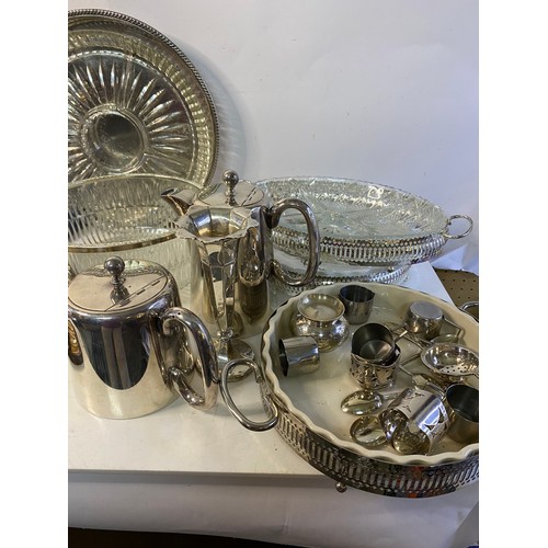 Large selection of clean silver plate