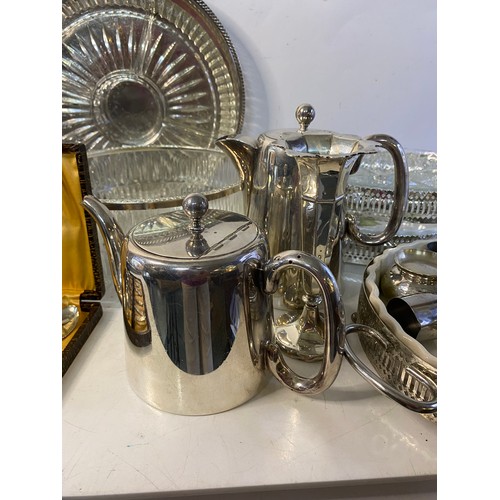 Large selection of clean silver plate