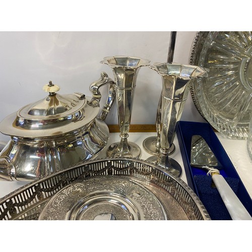Large selection of clean silver plate