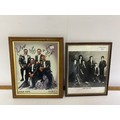 2 x framed and signed posters featuring The Hollies and The Four Tops