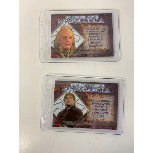 Topps The Lord of the Rings Trilogy Chrome, Two authentic movie ...