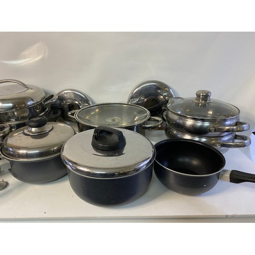Selection of kitchen pans