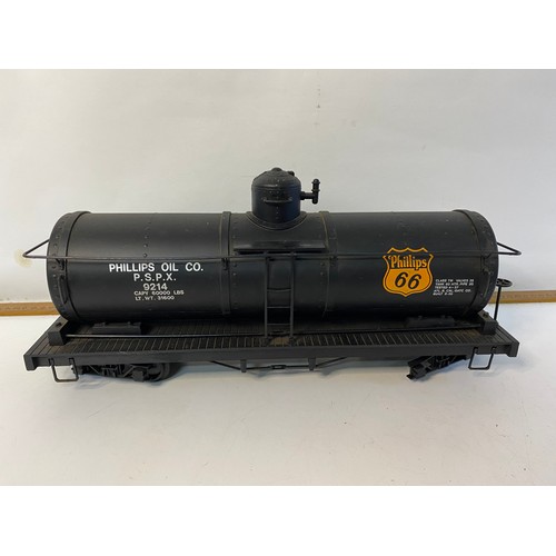 Bachmann G scale no.93431 Phillips 66 Single Dome Tank Car
