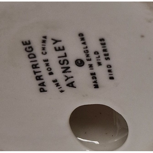 AYNSLEY FINE BONE CHINA 8cm MODEL OF A PARTRIDGE FROM THE WILD BIRDS ...