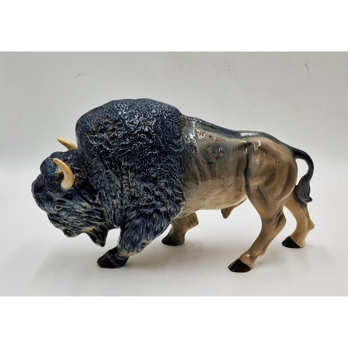 H.WAIN & Sons (Melba Ware) Extra Large 35.5cm MODEL OF A BISON ...