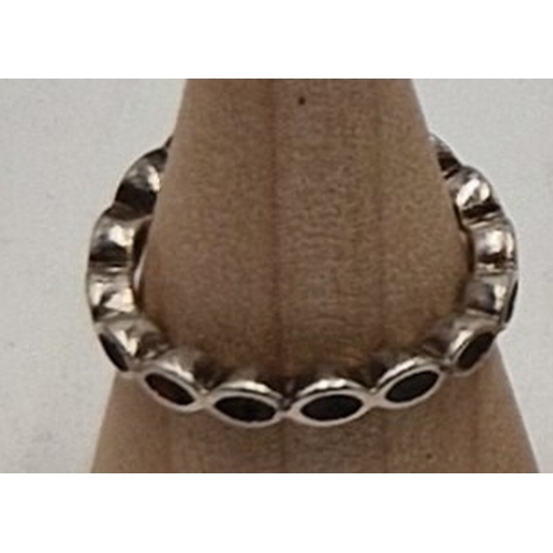 PANDORA SILVER (Stamped 925 /ALE) RING (Size L , Total Weight 2.2 Grams)