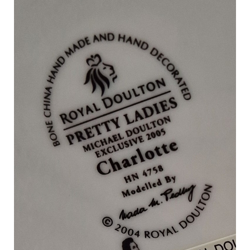 ROYAL DOULTON 21cm FIGURINE "CHARLOTTE" (Style Six) HN 4758 2005 Only ...