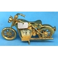 TIMEX Miniature 10.5 cm CLOCK FASHIONED AS A MOTORCYCLE (Old) (Rare)