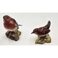 BESWICK MODELS OF TWO BIRDS "ROBIN" Plus "WREN"