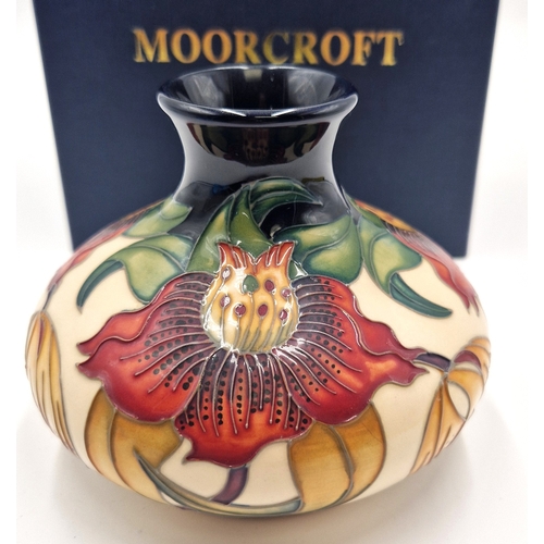 MOORCROFT 10cm VASE IN THE ANNA LILLY DESIGN By Designer Nicola Slaney ...