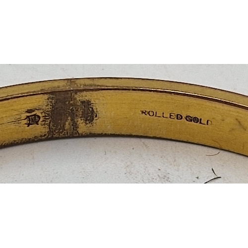 ROLLED GOLD SLAVE BANGLE By Charles Horner