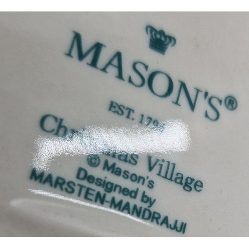 MASON'S IRONSTONE SANDWICH TRAY IN THE CHRISTMAS VILLAGE DESIGN ...