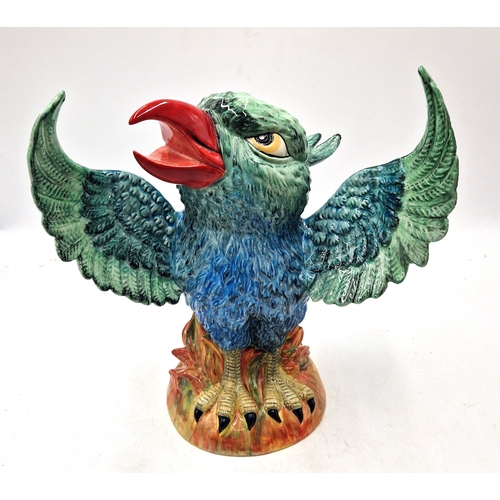 PEGGY DAVIES STUDIO'S Large 28cm x 22cm MODEL OF A GROTESQUE BIRD "THE ...