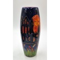 ANITA HARRIS ART POTTERY Large 26cm SKITTLE VASE DEPICTING WHITBY ABBEY ...