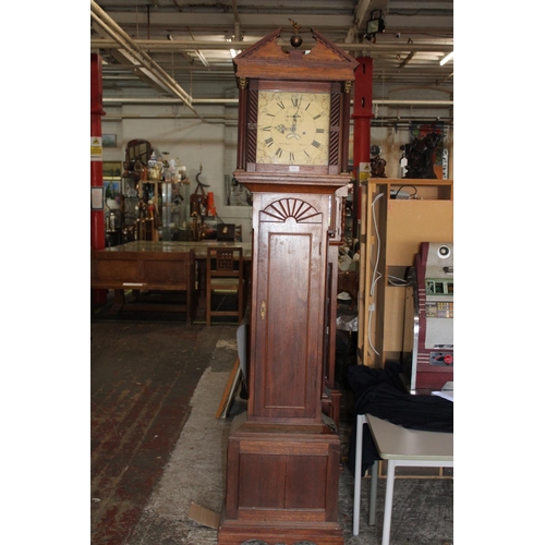 A Wm. Terry of Bedale long case clock a/f postage unavailable